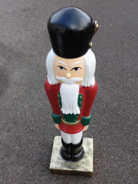 Grosse Nussknacker Figur als Weihnachtsdeko aussen, 89 cm hoch